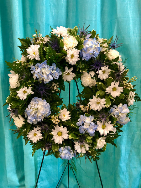 Standing Wreath- The Linnaeus – Flowers By Evelyn