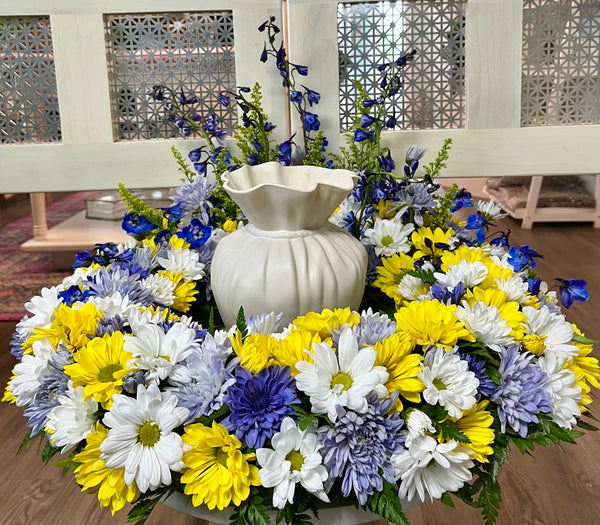 Urn Wreath- The Keith – Flowers By Evelyn