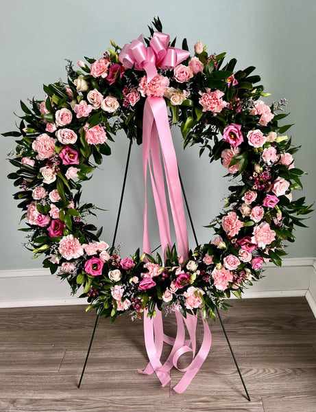 Standing Wreath- The Sally Ann – Flowers By Evelyn